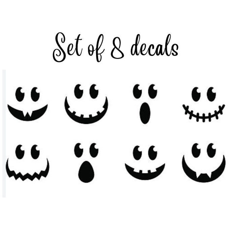 Stick on Face for Pumpkin - Etsy