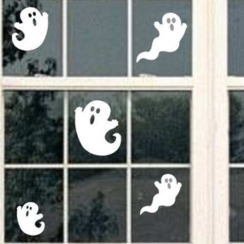 Halloween Ghosts Wall Decals-spooky Ghost Wall - Etsy