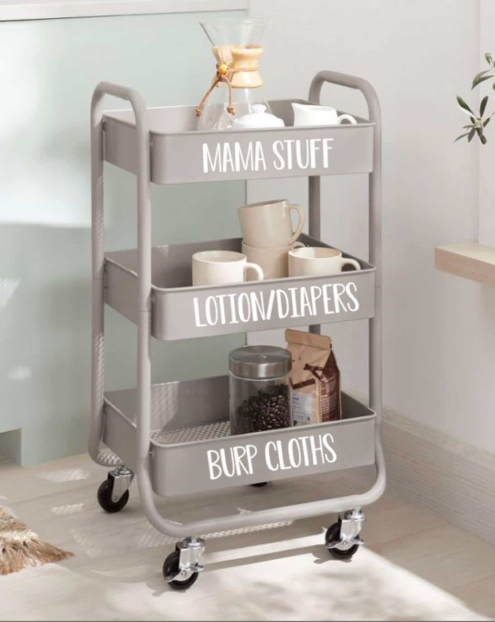 3 Tier Cart Label-organization Cart Label Sold | Etsy