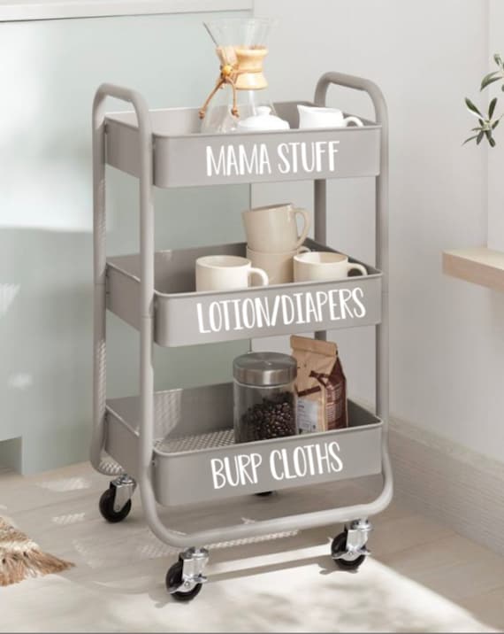 3 Tier Cart Label-organization Cart Label Sold | Etsy