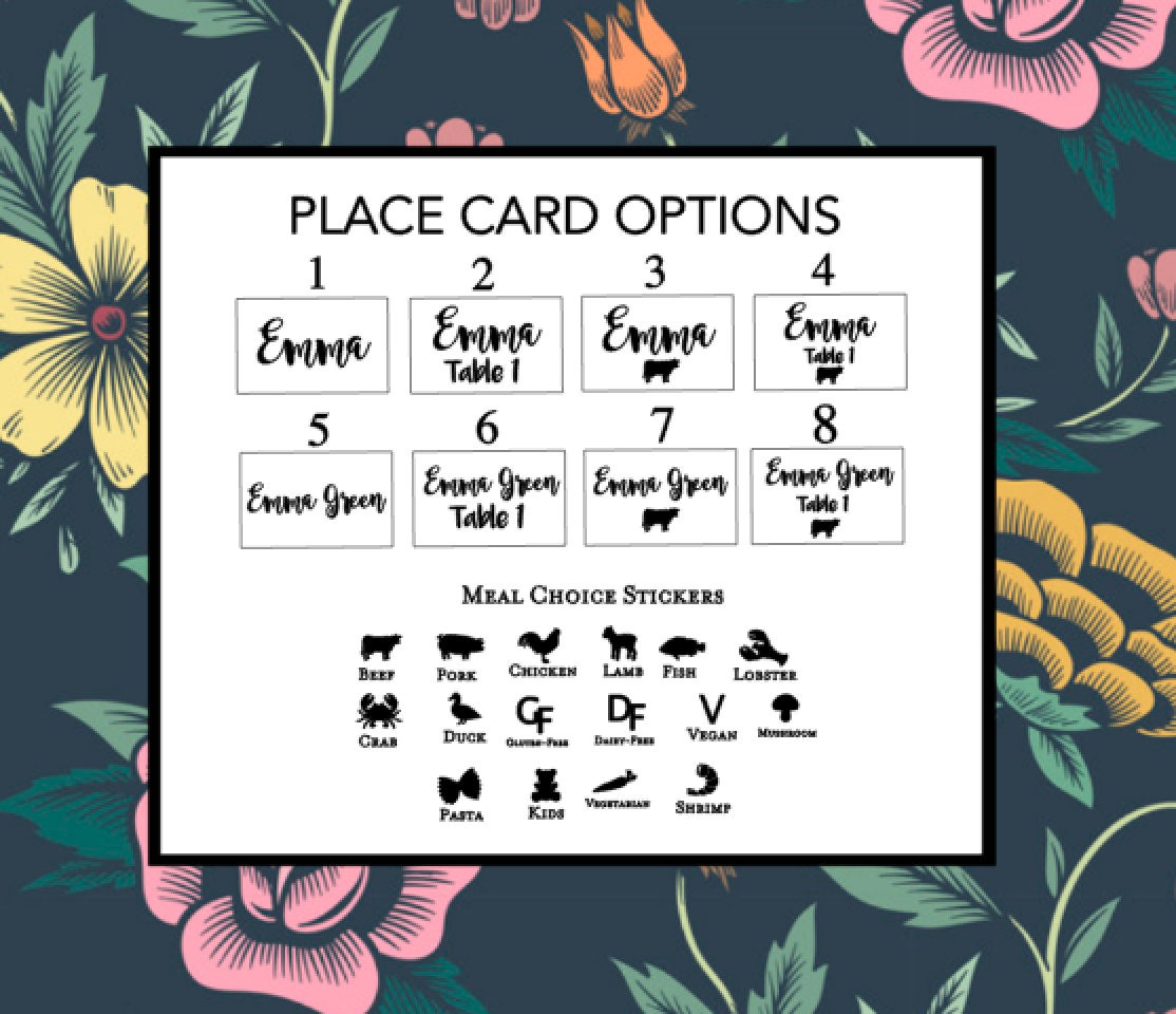 Custom Place Cards Tented Place Card Caligraphy Place Card | Etsy