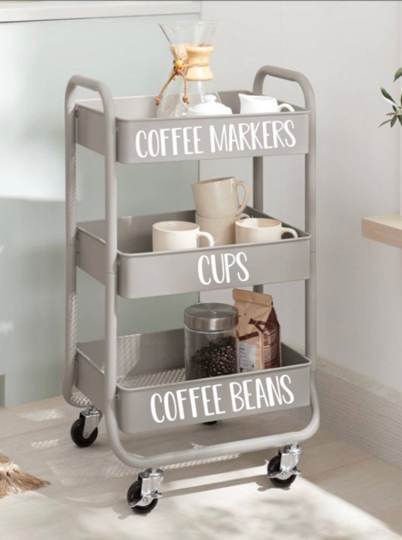 3 Tier Cart Label-organization Cart Label Sold - Etsy