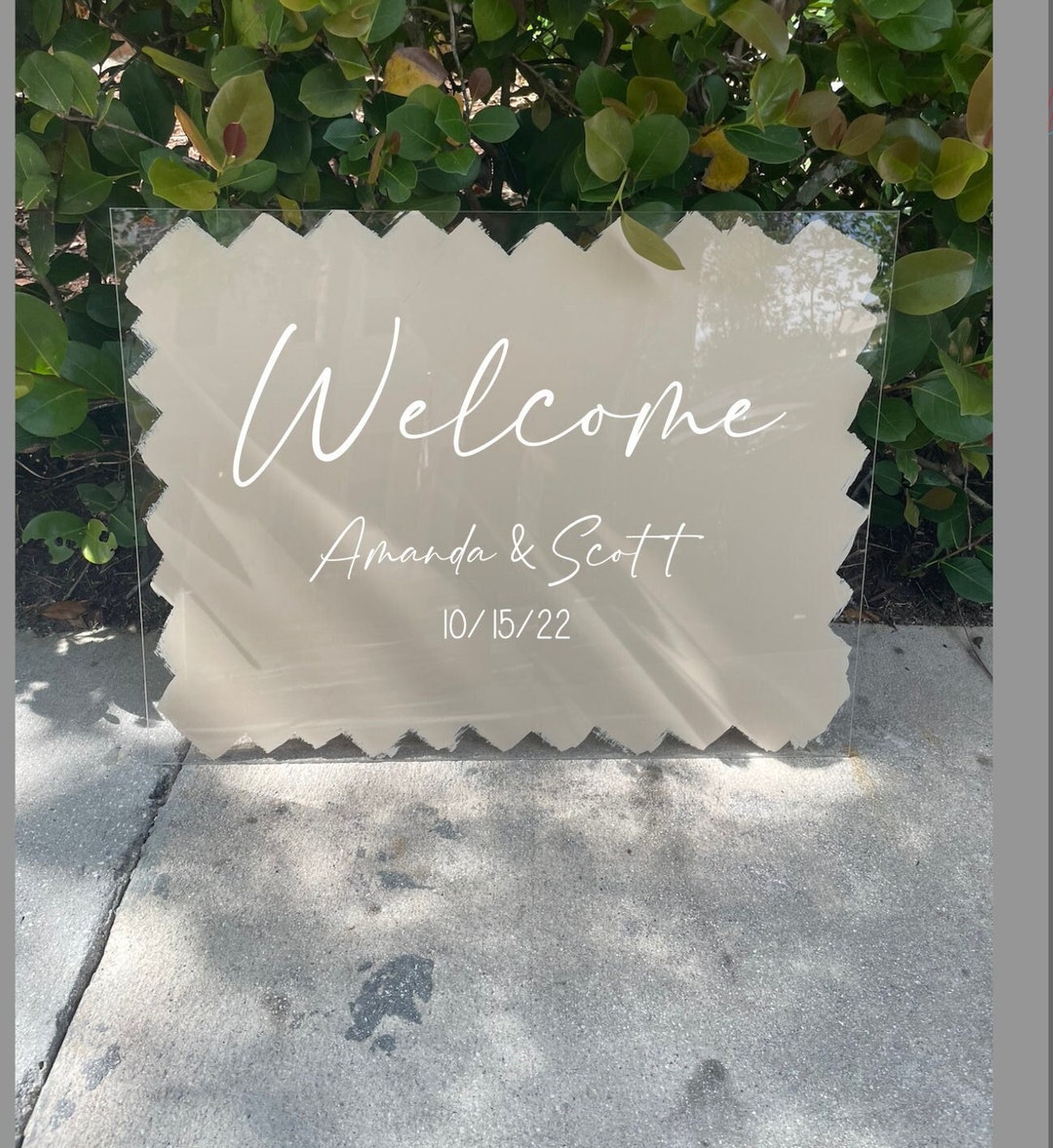 DECAL ONLY Custom Wedding Sign Vinyl Decal,custom Wedding, Wedding ...