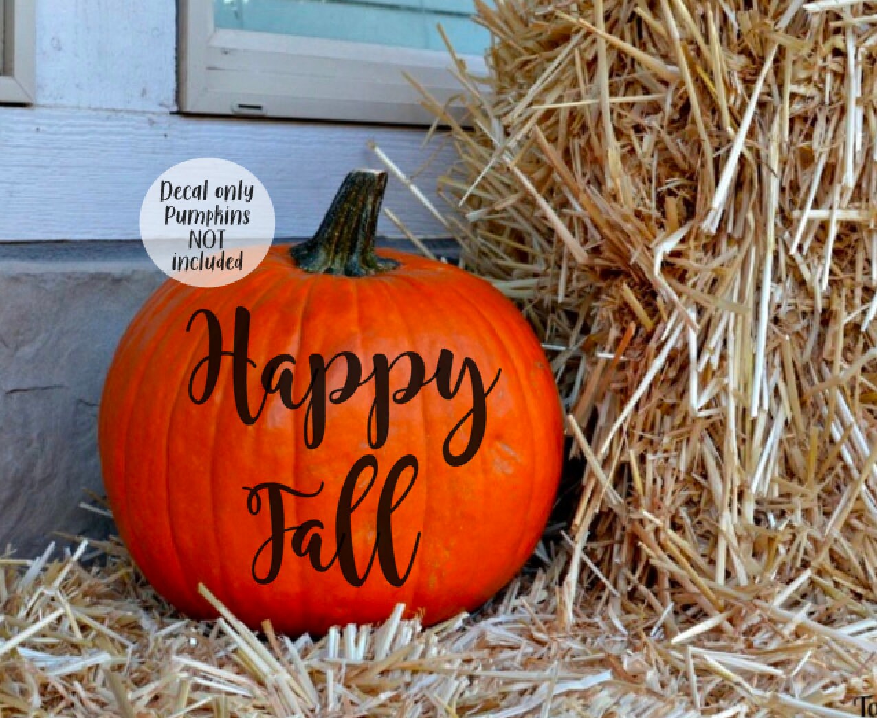 Pumpkin Decals Happy Fall Decal Boo Decal Vinyl Decals | Etsy