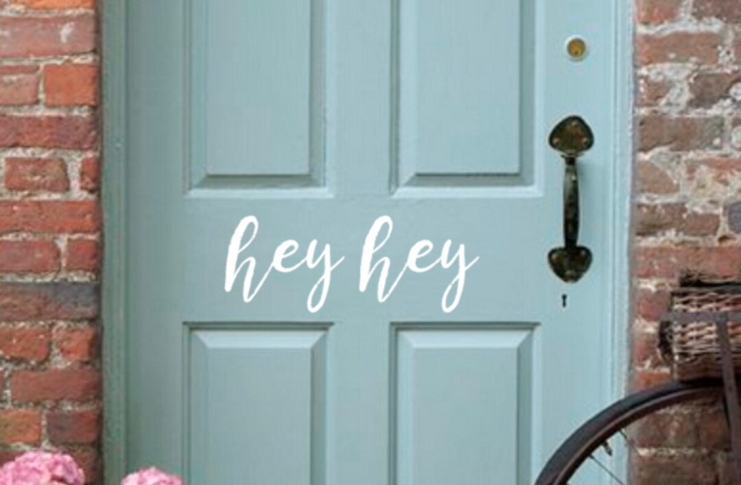 Hello Wall Decal,farmhouse Decor,farmhouse Wall Decor,hello. Door Decal ...