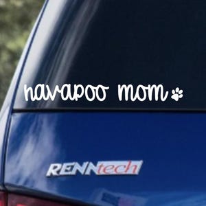 Havapoo Vinyl Decal, Lab Car Decal, Havanese Gift, Havapoo Vinyl ...