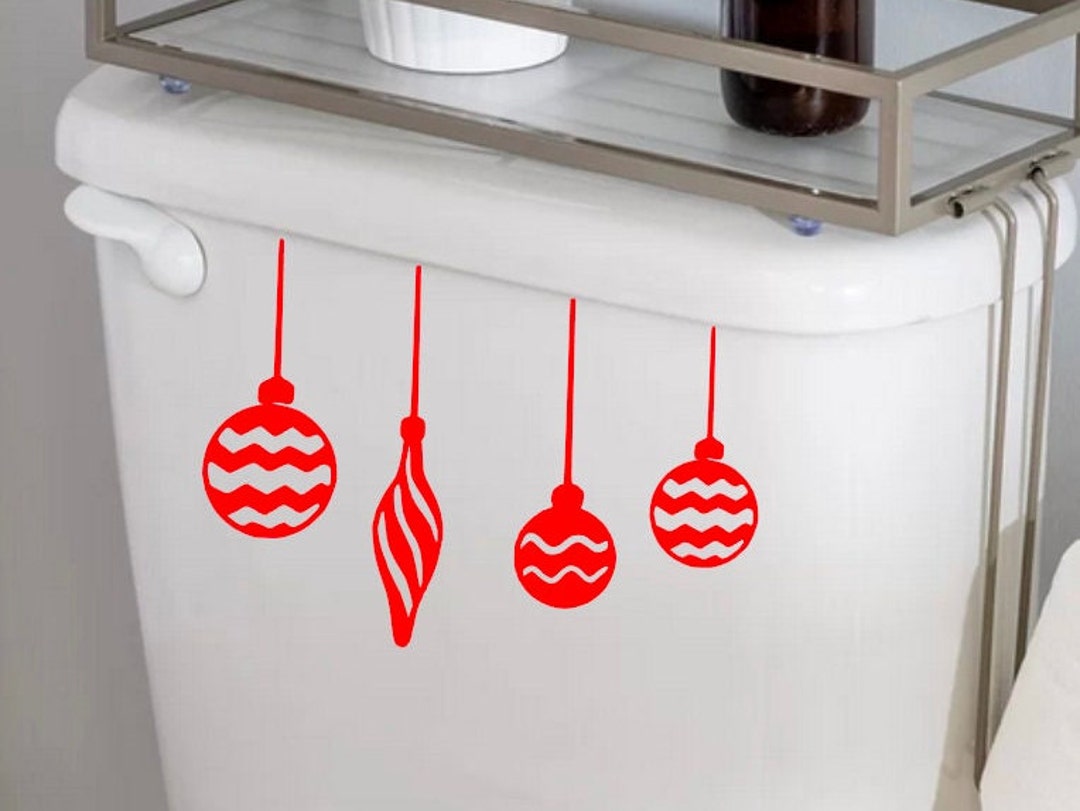Toilet Peekers | Christmas Vinyl Toilet Decal | Holiday Decor ...