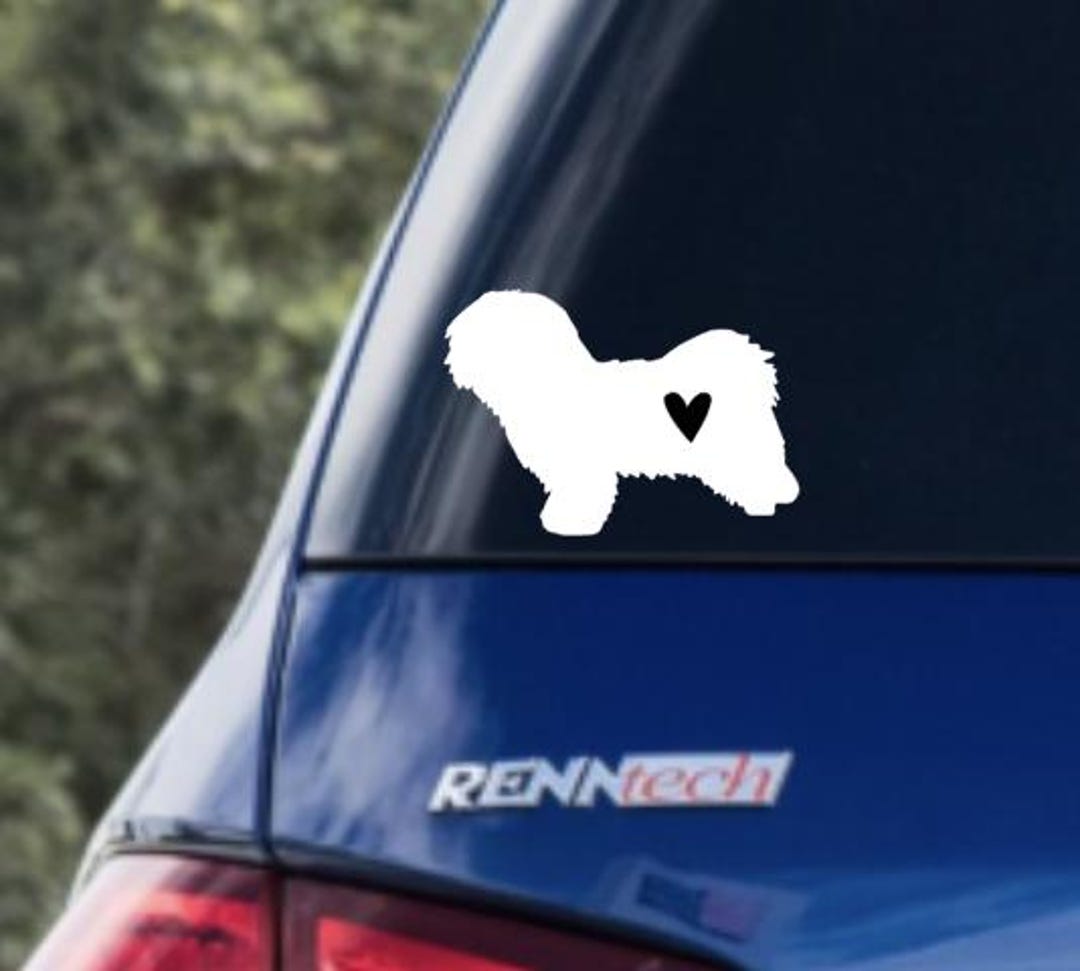 Havanese Vinyl Decal, Lab Car Decal, Havanese Gift, Havapoo Vinyl ...