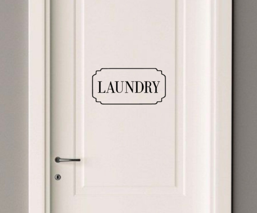 Laundry Room Door Decal, Laundry Decal, Laundry Room Door Decal, Home ...