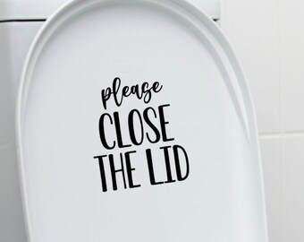 Cute Bathroom Sign Bathroom Decal Funny Bathroom Signs - Etsy