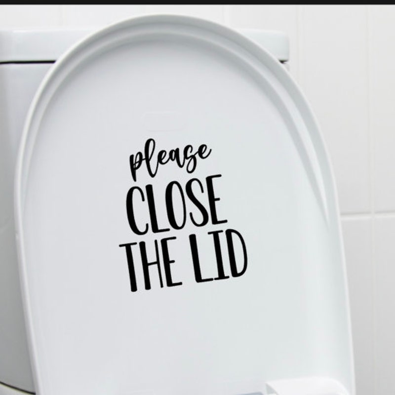 Bathroom Toilet Decals - Etsy
