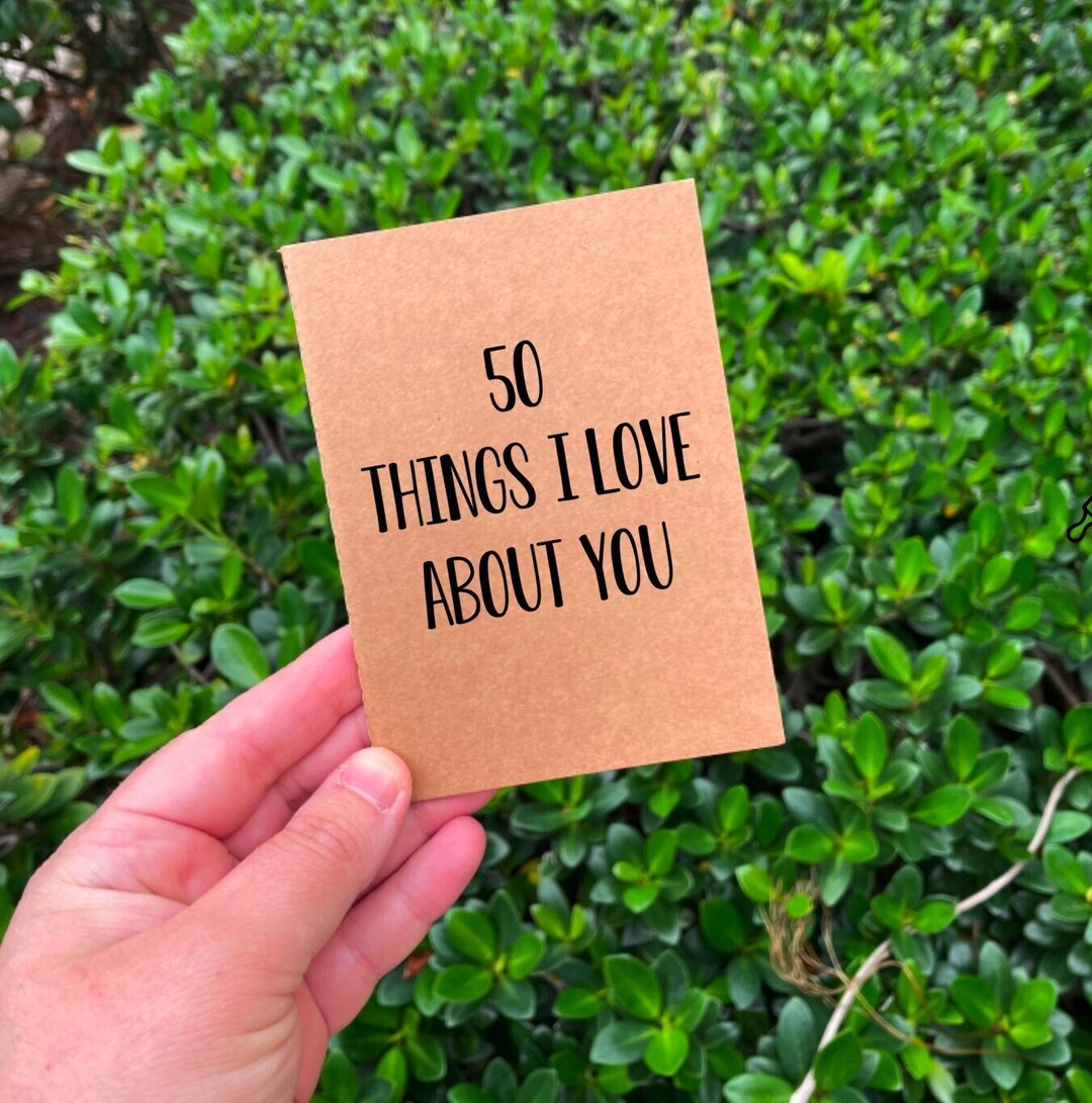 20 Reasons Why I Love You Mini Book, First Anniversary Gift Idea, Love ...