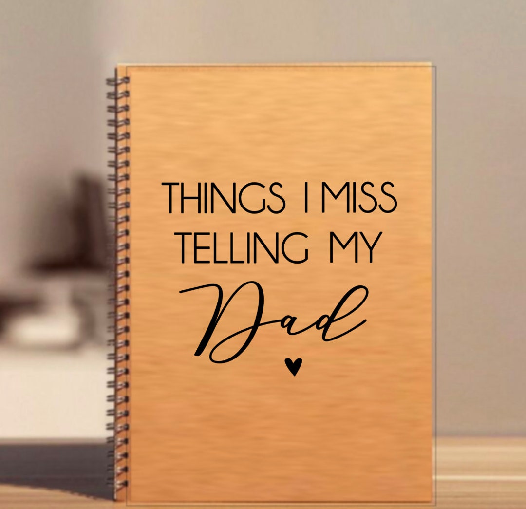 Dad Memorial Journal Letters to Dad Sympathy Journal Loss - Etsy