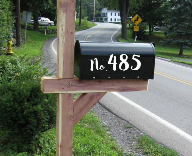 Custom Mailbox Decal Mailbox Address Decals Mailbox - Etsy