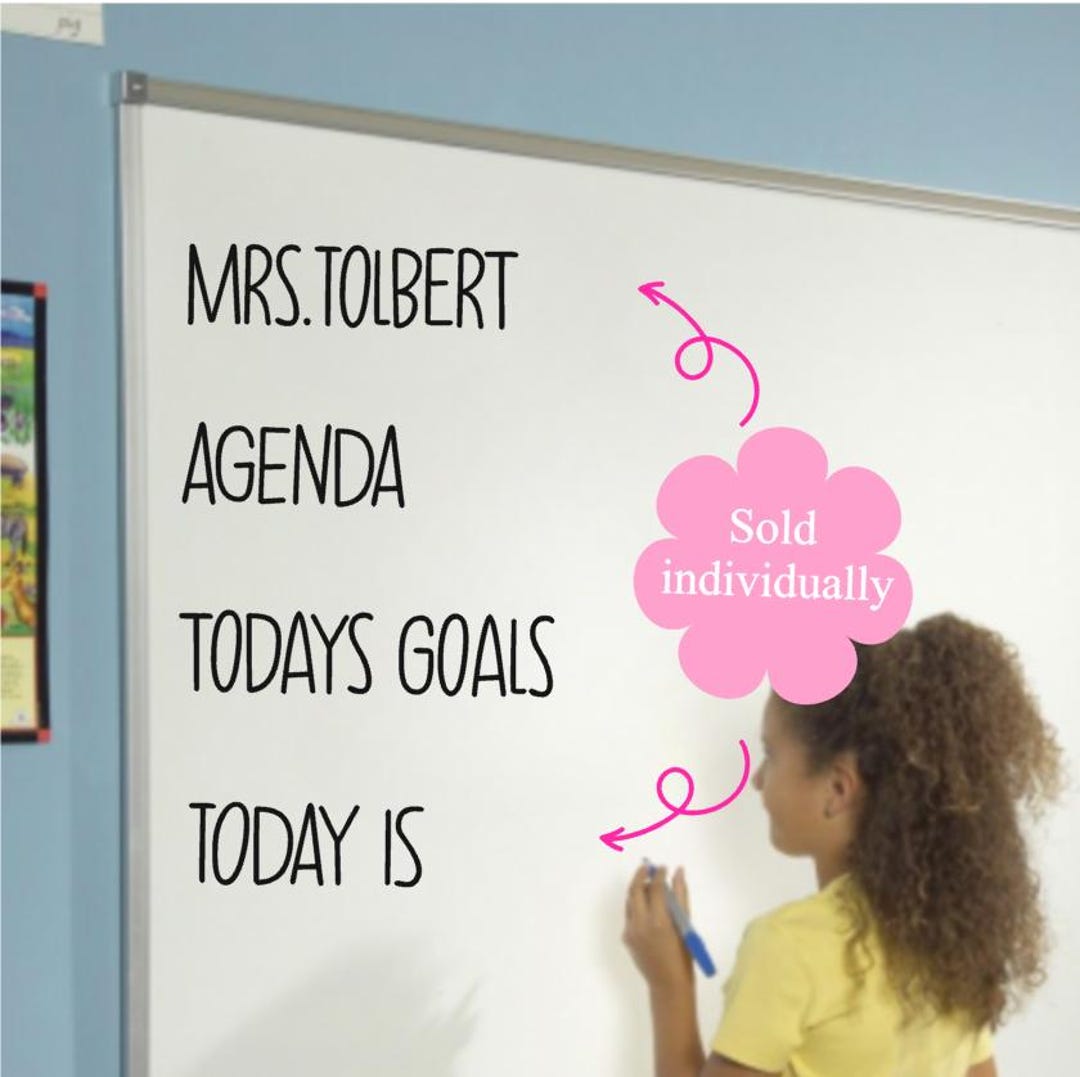 CUSTOM WORD LABELS| for Classroom Whiteboard | Classroom Vinyl | Custom ...