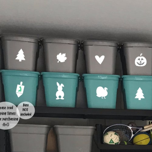 Storage Bin Organization Tote Icons - Etsy