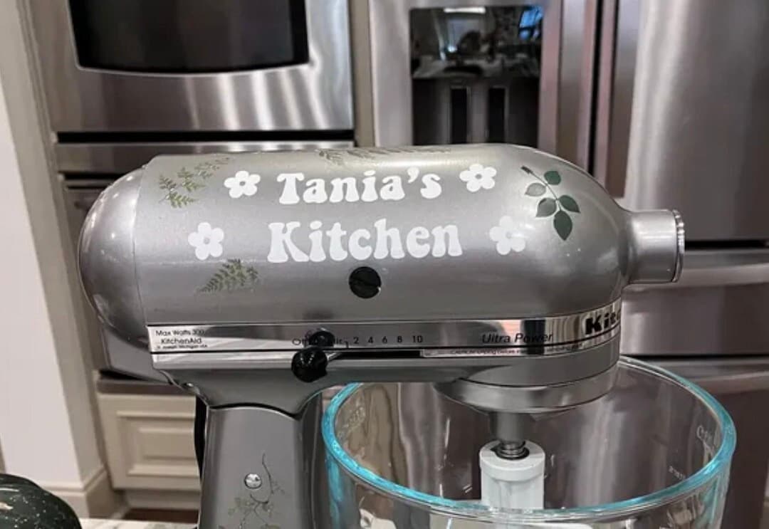 Create Your Own Custom Decal, Personalized Kitchen Mixer Decal, Sticker Baking Decal, Stand ...