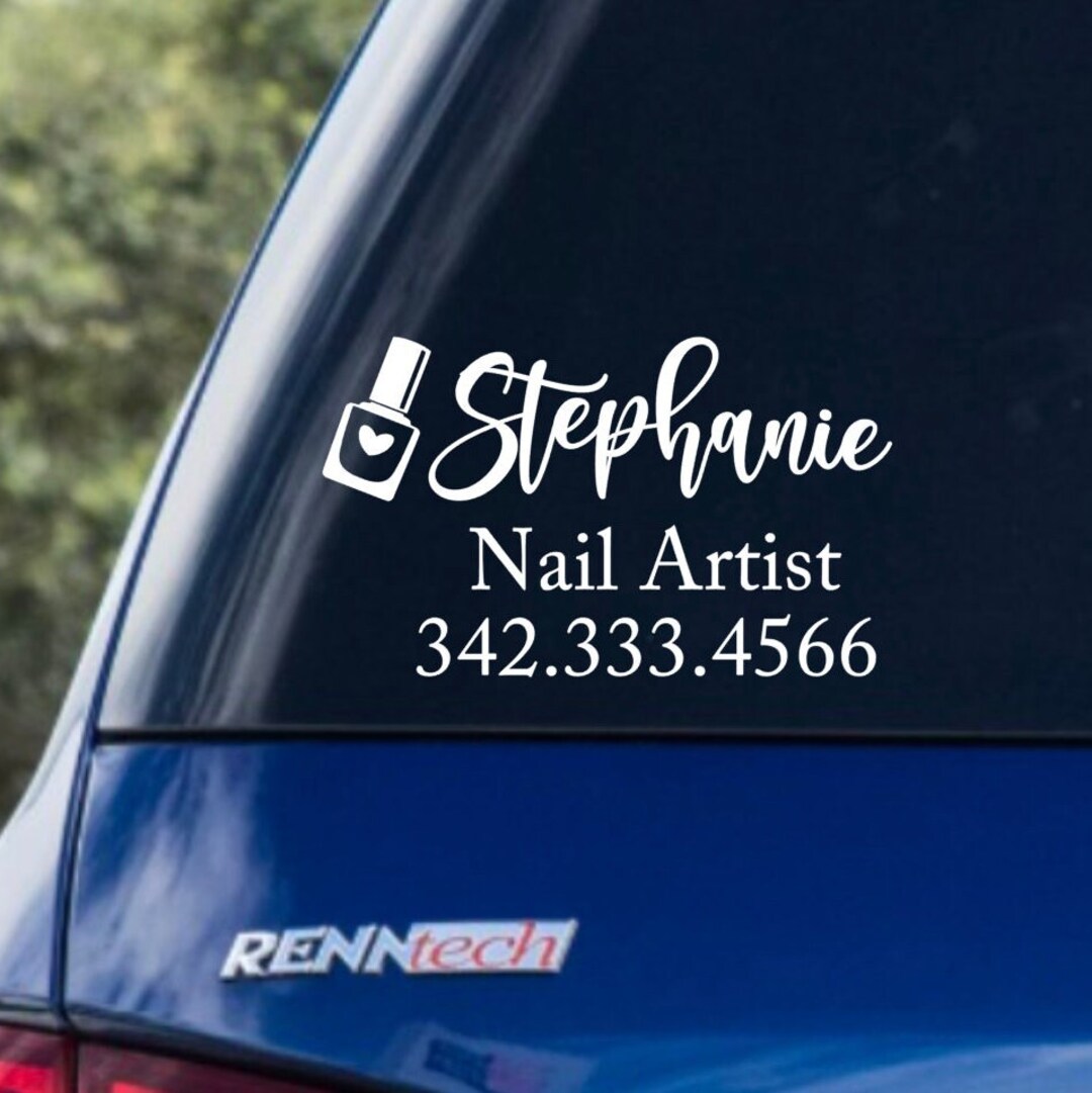 Nail Tech Decal, Car Decal for Nail Tech, Nail Professional Decal, Nail ...