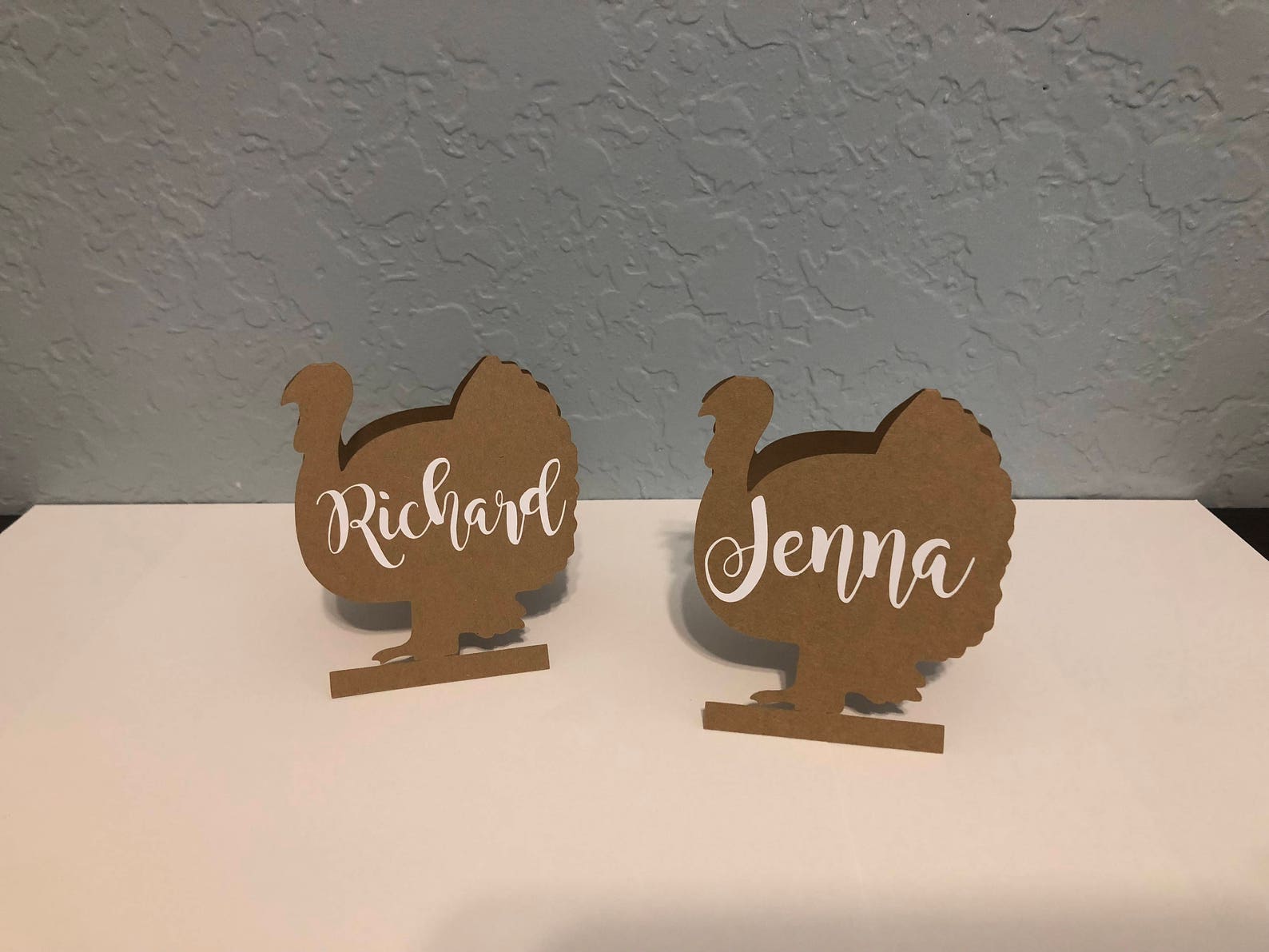 Turkey Placecards,thanksgiving Table Setting, Turkey Name Cards, Turkey ...