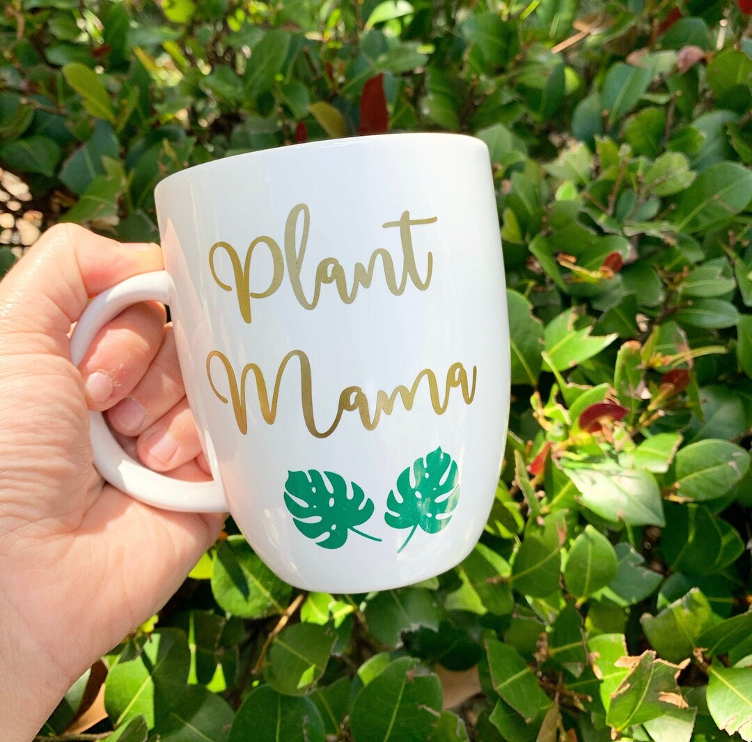 Plant Mom Mug, Houseplant Mug, Terra Cotta Pot Style , Gift for Plant ...