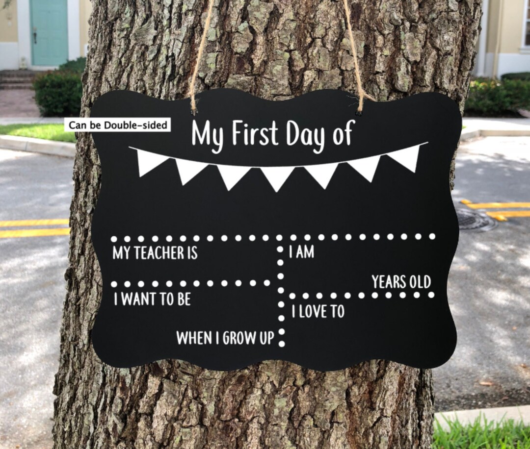 Back to School Sign,first Day of School Sign,first Day of School Board ...