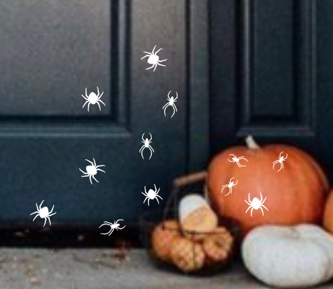 Halloween Spiders Spider Wall Decal Stickers Seasonal Holiday Vinyl ...