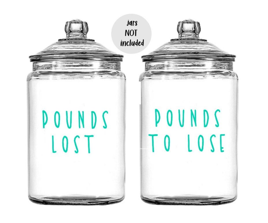 Pounds to Lose and Pounds Lost Decal Stickers | Diet Decals | Weight ...