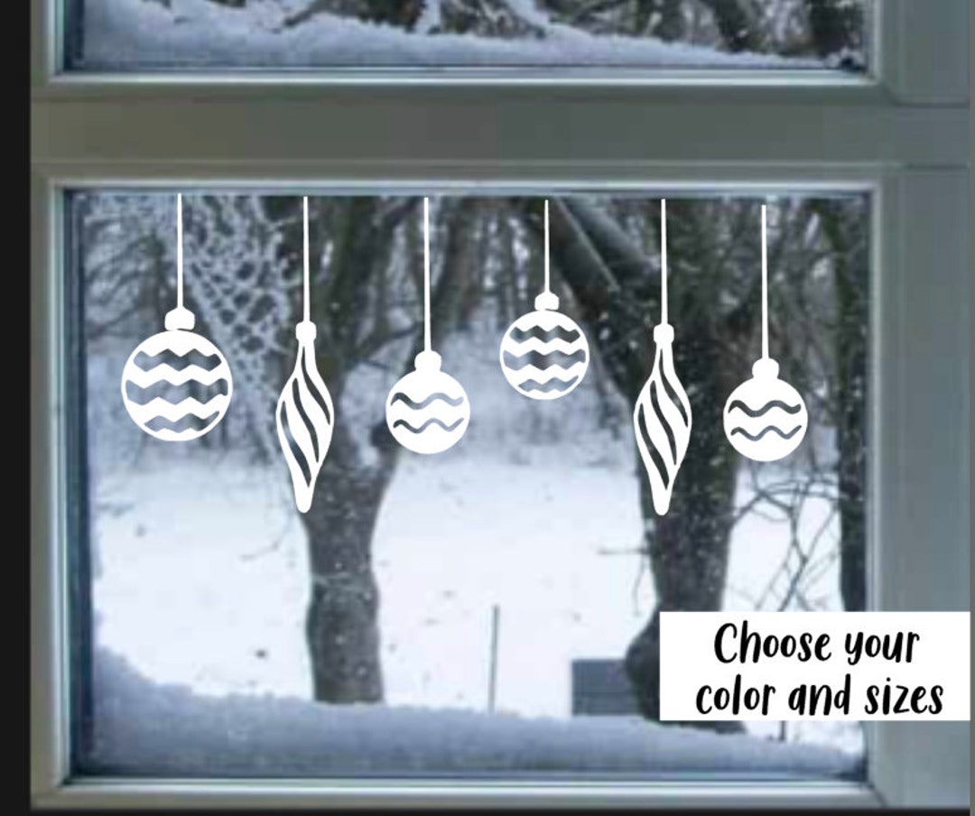 Vinyl Holiday Decal / Christmas Window Decals, Winter Decals, Christmas ...