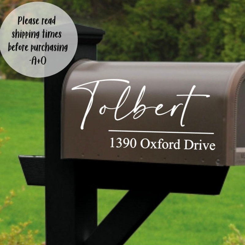 Mailbox Decals - Etsy