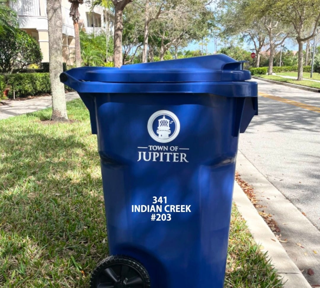 THE ORIGINAL JUPITER Personalized Custom Trash Bin / Wheelie Bin ...