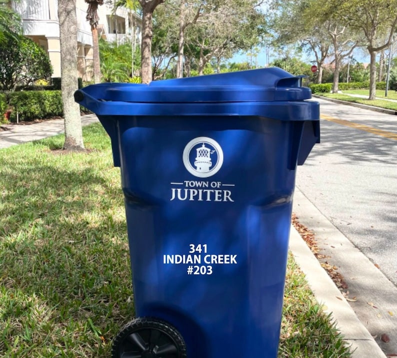 THE ORIGINAL JUPITER Personalized Custom Trash Bin / Wheelie - Etsy
