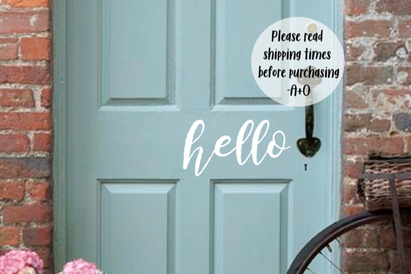Hello Wall DecalFarmhouse DecorFarmhouse Wall DecorHello. | Etsy