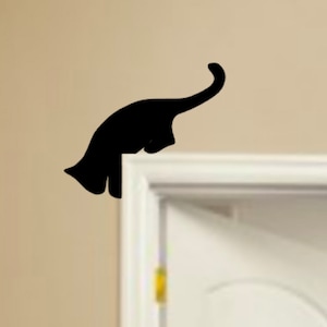 Cat Door Topper- Cat Door Decal, Cat Decoration, Cat Sticker, Door Cat ...