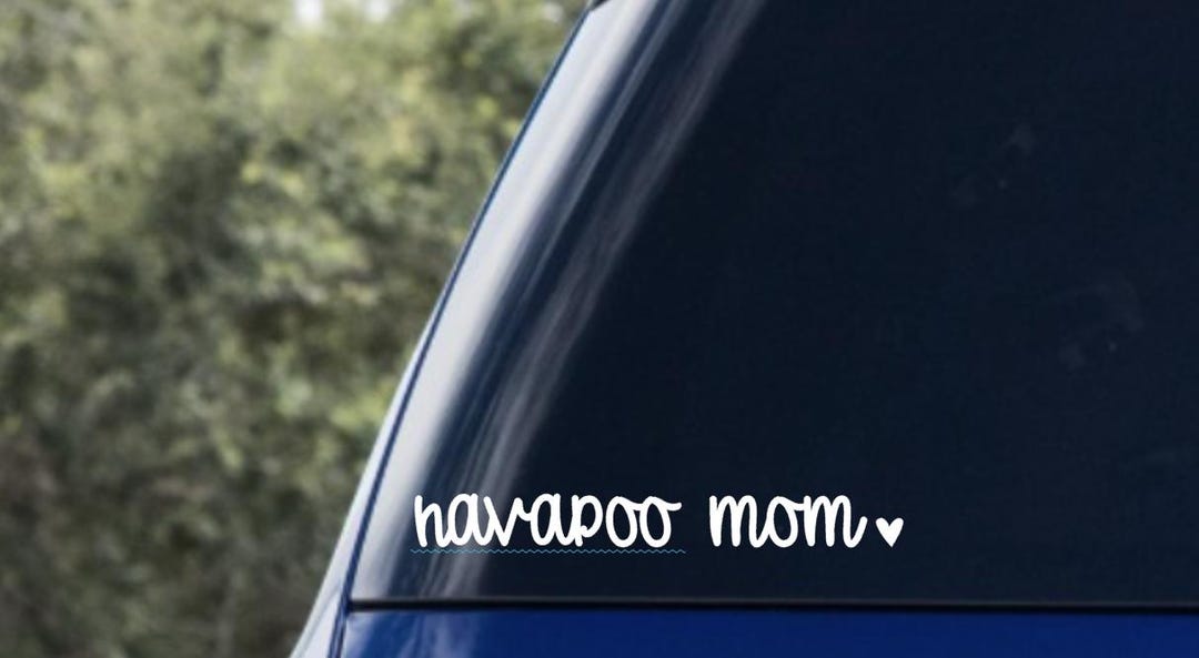 Havapoo Vinyl Decal, Lab Car Decal, Havanese Gift, Havapoo Vinyl ...