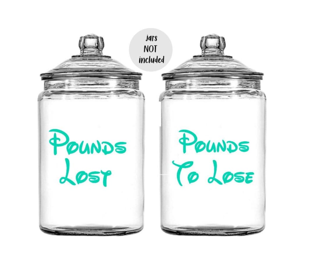 Pounds to Lose and Pounds Lost Decal Stickers | Diet Decals | Weight ...