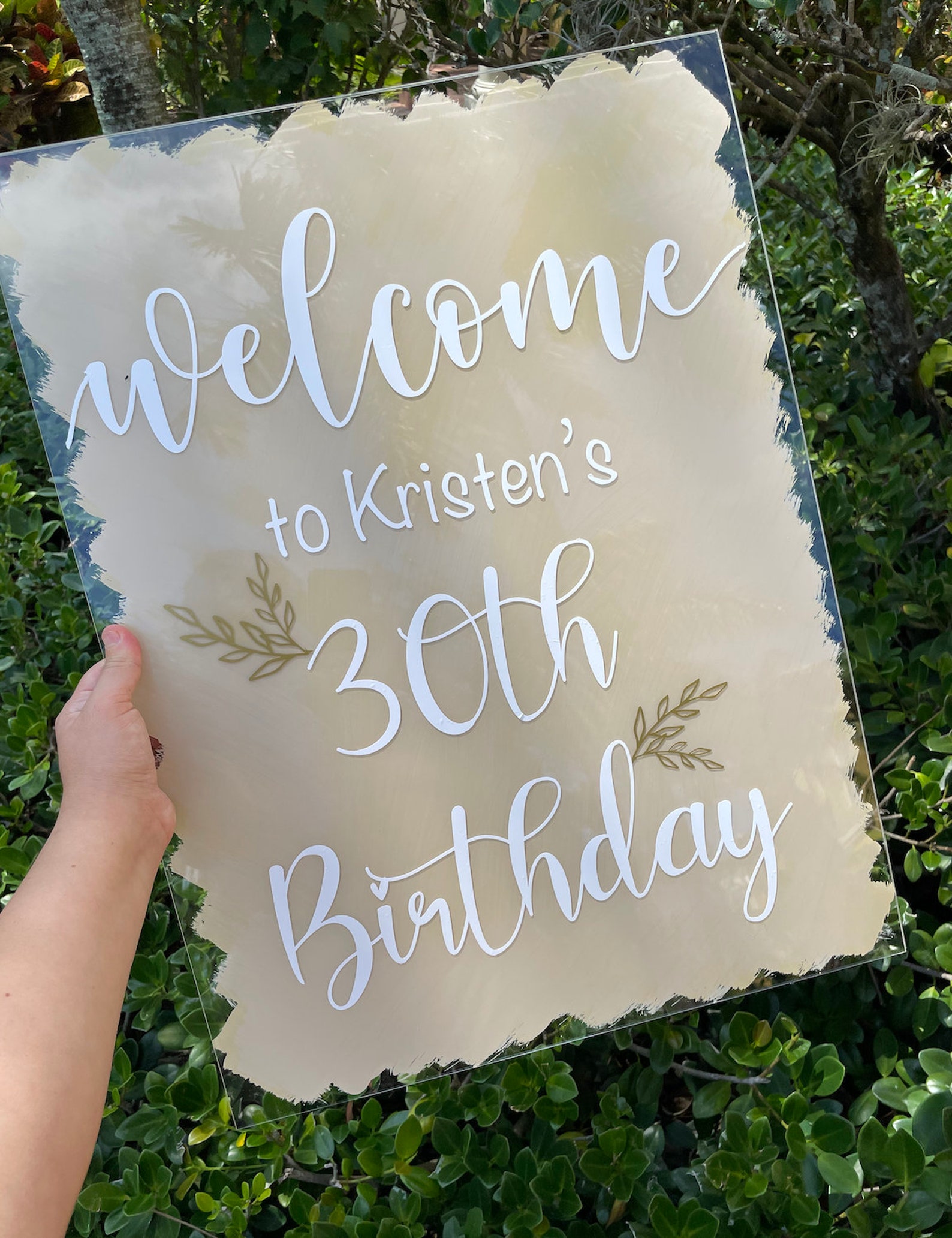30th Birthday Sign, 30th Birthday Acrylic Sign, 30th Birthday Decor ...