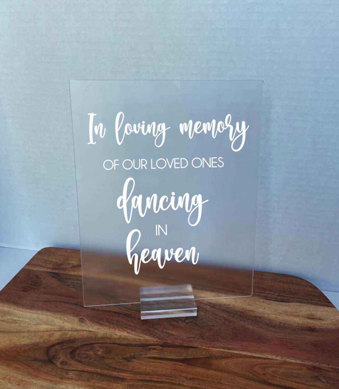 In Loving Memory Table Sign | in Memory Wedding Sign | Modern Script ...