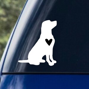 Labrador Decal, Black Lab Decal, Yellow Lab, Silver Lab, Red Lab, I ...