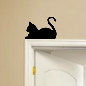 Cat Door Topper- Cat Door Decal, Cat Decoration, Cat Sticker, Door Cat ...