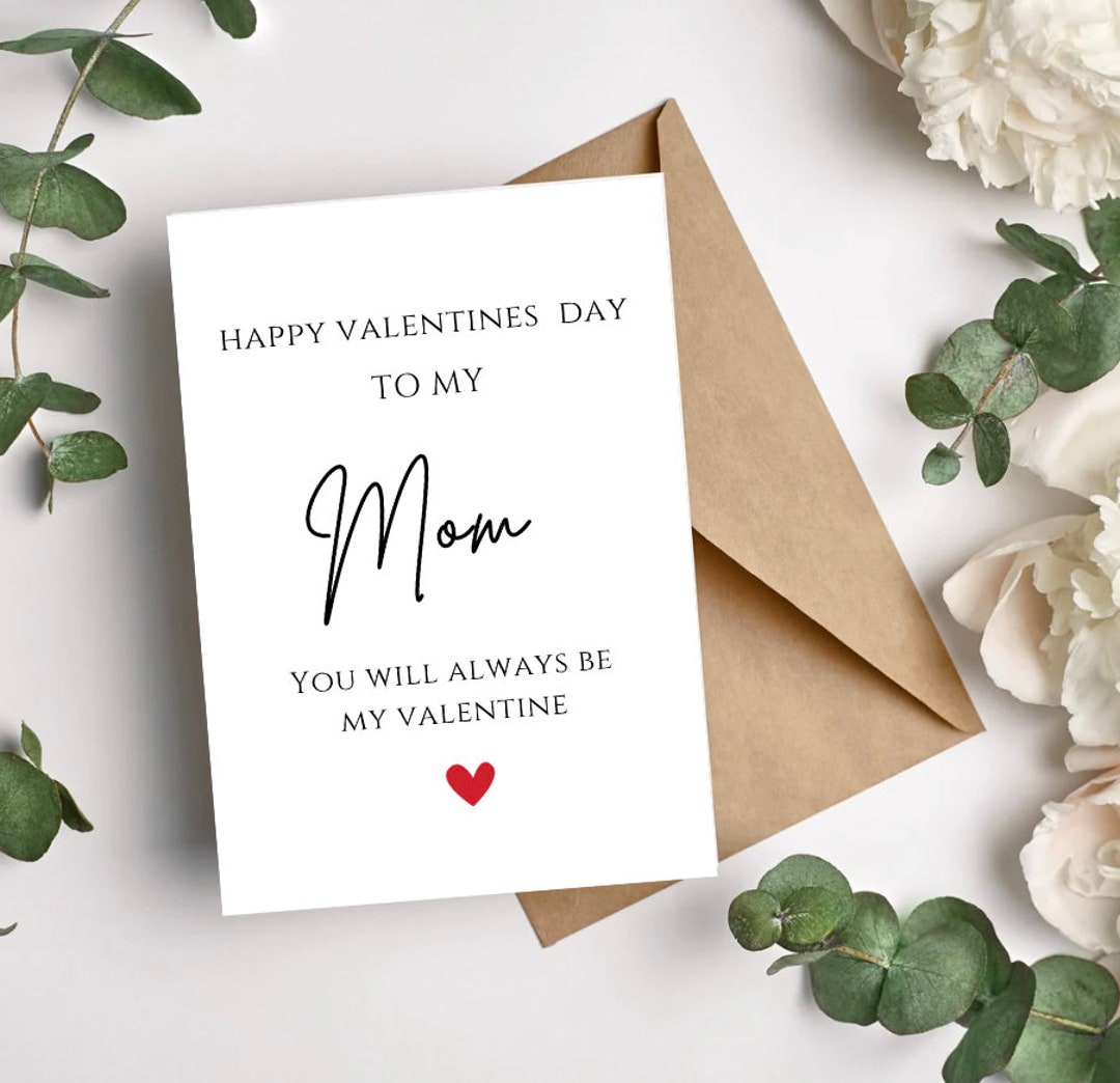 Valentines Day Card for Mom, Happy Valentines Card for Her Valentine's ...