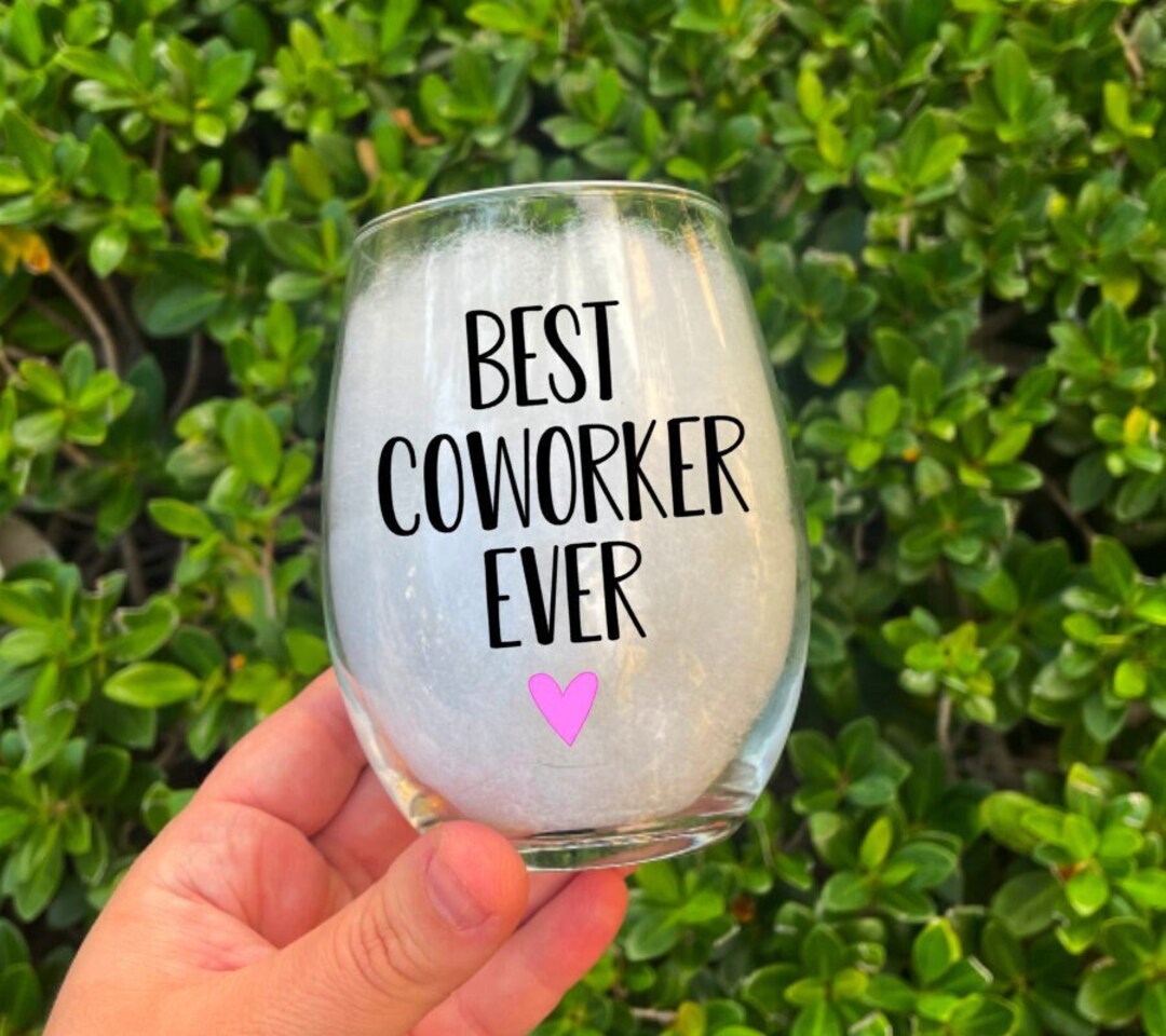 Coworker Gift, Coworker Wine Glass, Coworker Christmas Gift,best ...