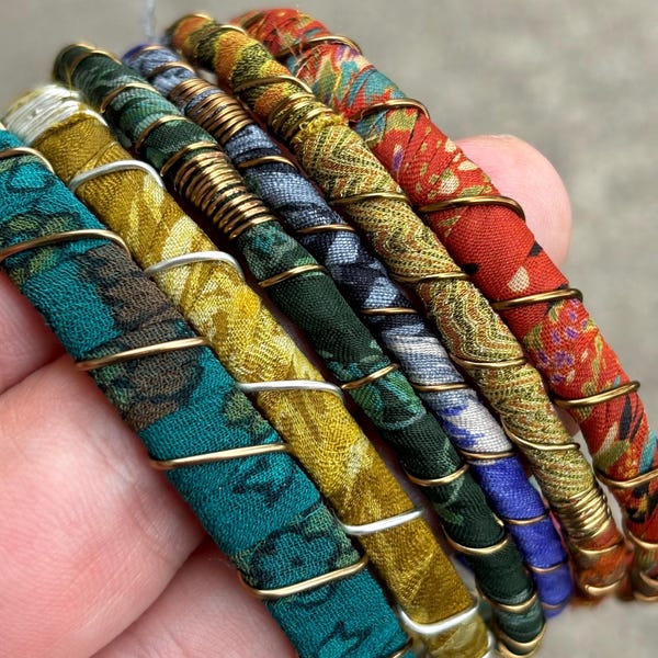 Sari Silk Bracelet - Etsy