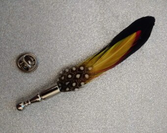 Feather Lapel Pin | Etsy