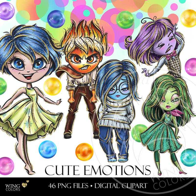 Emotions Clip Art - Etsy