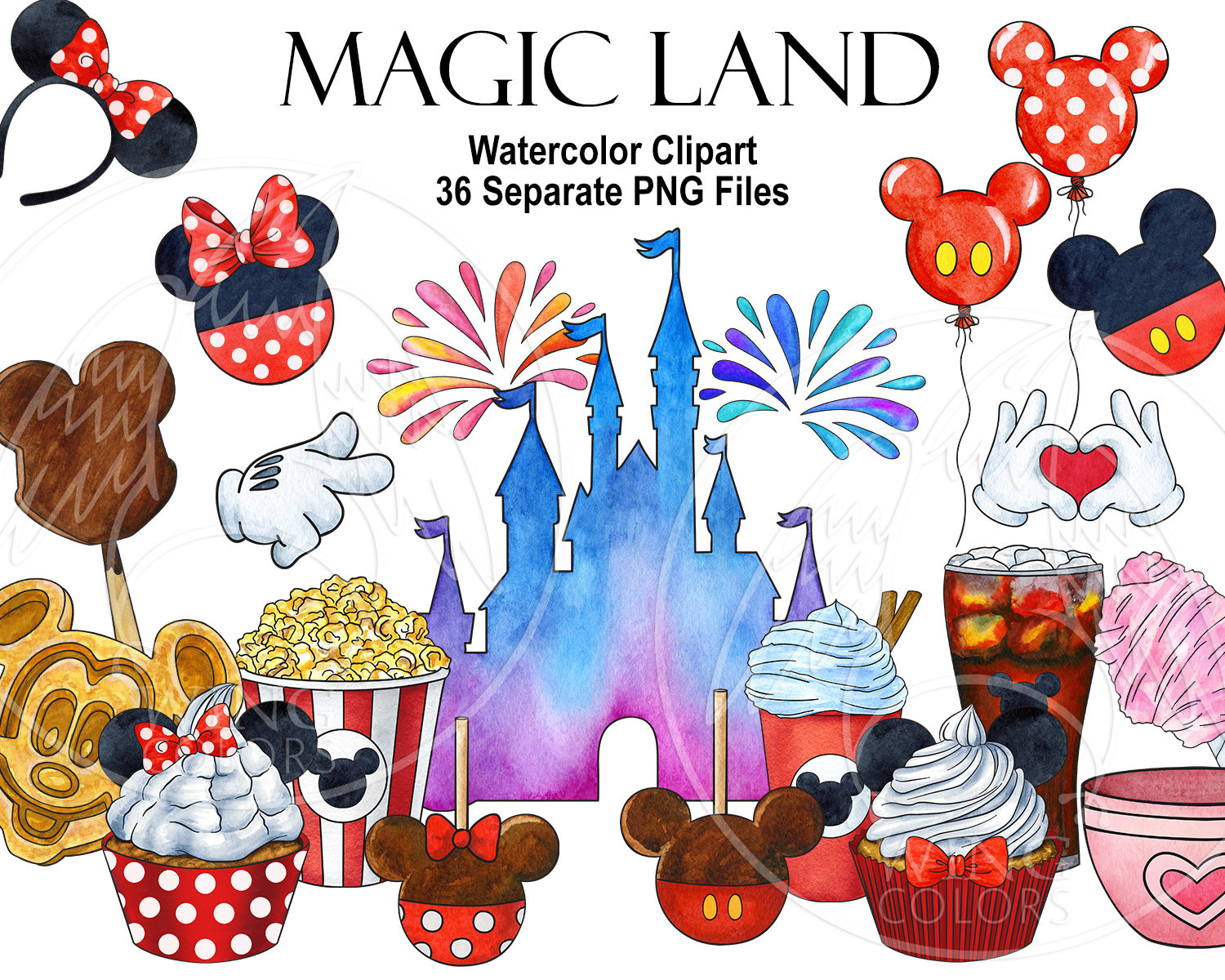 Disneyland At Night Clip Art