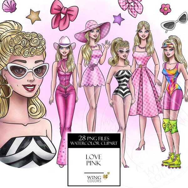 Printable Paper Doll Dress up Kit, Summer Wardrobe, DIY Busy Book, Easy Paper Craft, Girls ...