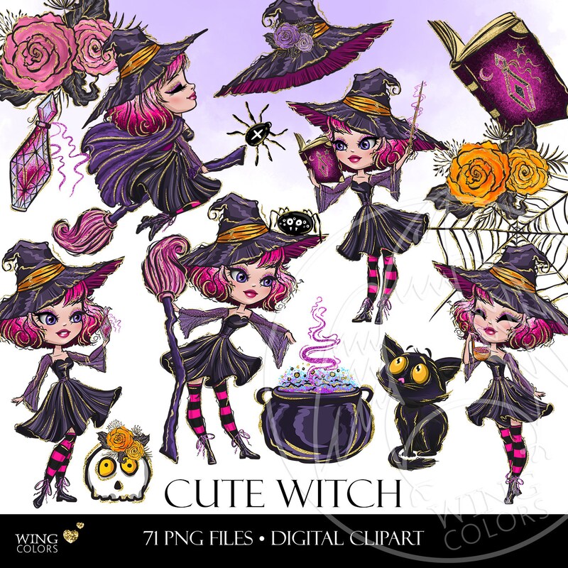 Witch Pot Clipart - Etsy