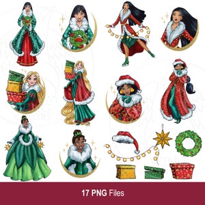 Winter Princesses Fan Art. Watercolor Winter Fashion Girl. Merry ...