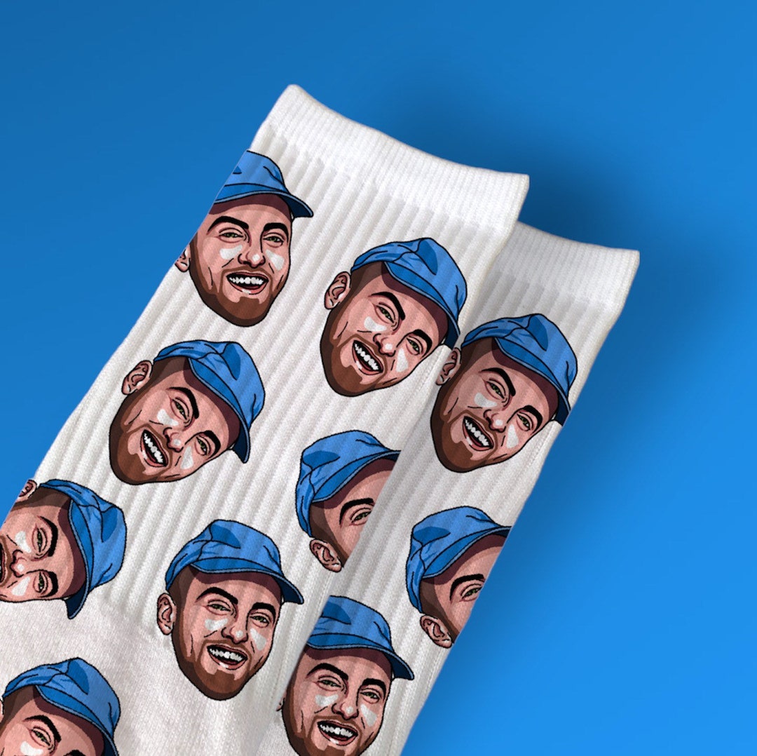 MAC MILLER, Organic SOCKS, Face Socks, Music Producer, Sock Hop, Soft ...