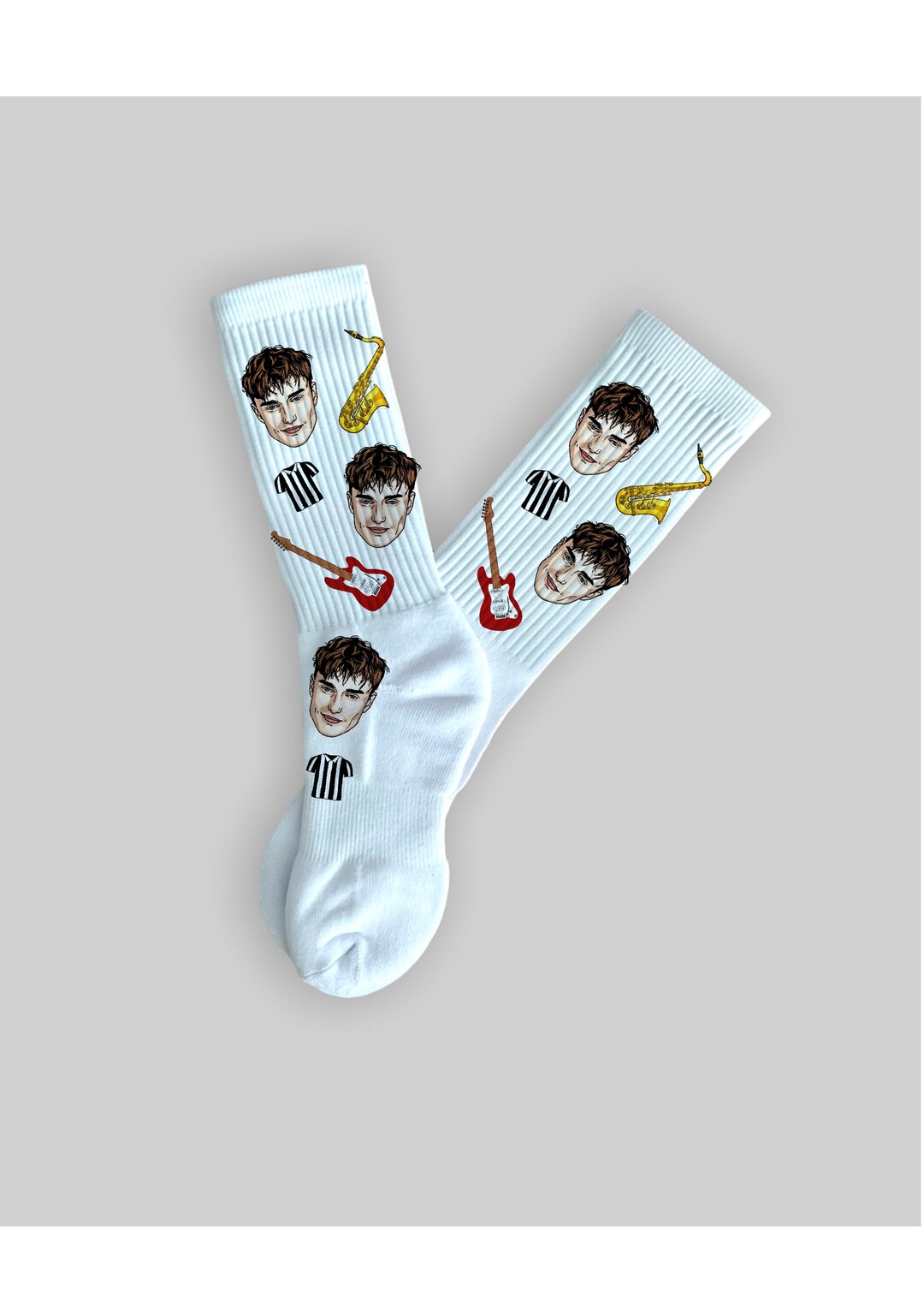 SAM Inspired White Socks Design - Etsy